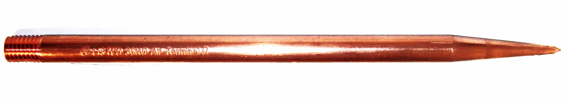Copper 3/8" X 18" Rod [C3818] – Lightning Rod Parts